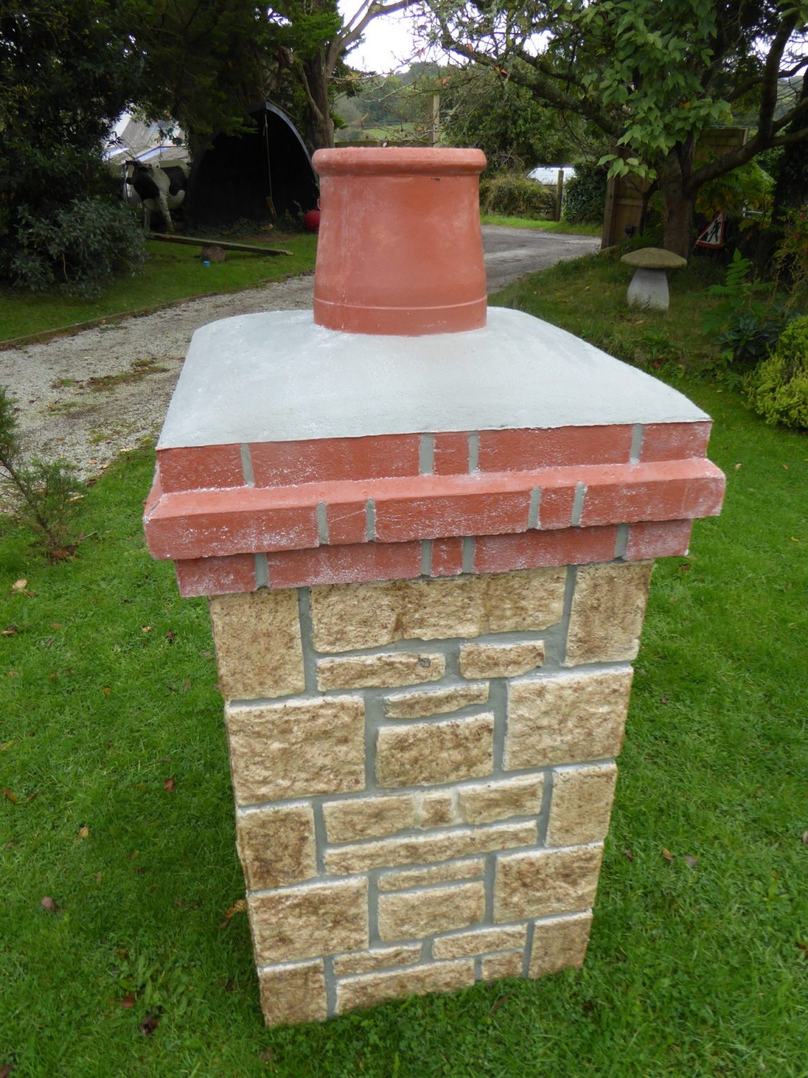 Granite Effect Chimney Stack - Shapes GRP
